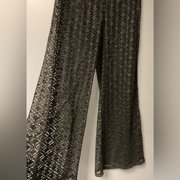 Solitaire | Swim | Today5solitaire Swim Black Sheer Crocheted Lace Swim ...